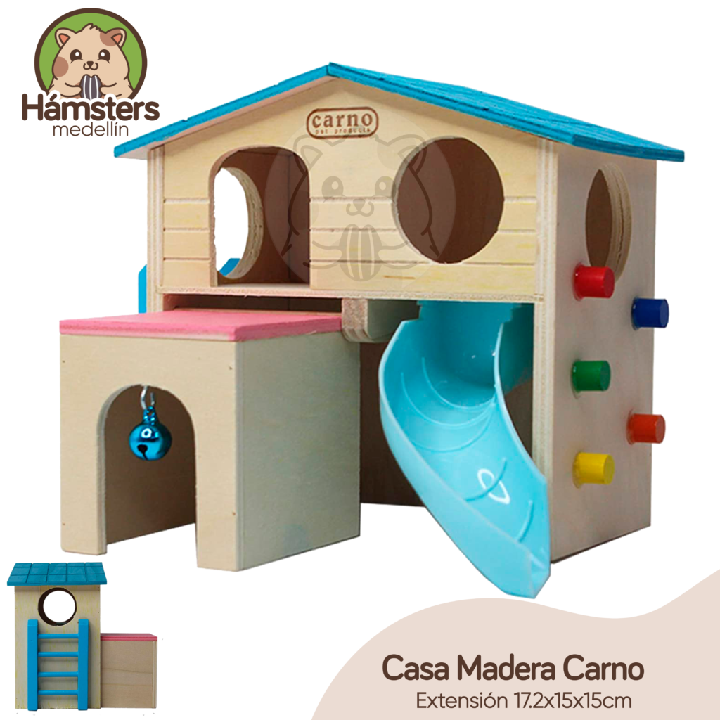 Casa Hámster-Roedores Madera - Hámsters Medellín