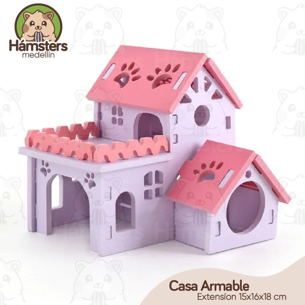 Casa Hámster-Roedores Armable - Hámsters Medellín
